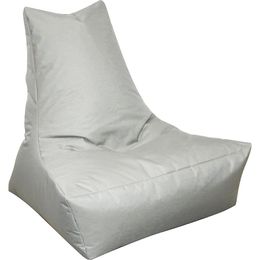 Sitzsack LOUNGE, HxBxT 900 x 1000 x 800 mm, silber kaiserkraft