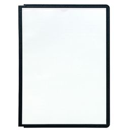 Durable Klarsichttafel mit Profilrahmen, für DIN A4, VE 10 Stk, schwarz, ab 3 VE