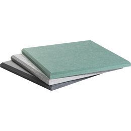 eurokraft basic Akustik-Wandfliese, HxB 300 x 300 mm, je 4 x petrol, hellgrau, dunkelgrau, VE 12 Stk