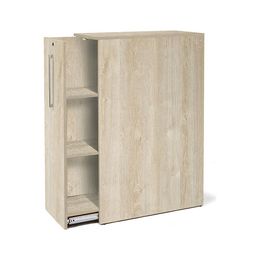 Hoch-Auszugschrank Seattle, HxBxT 1250 x 400 x 800 mm, links, Eiche kaiserkraft