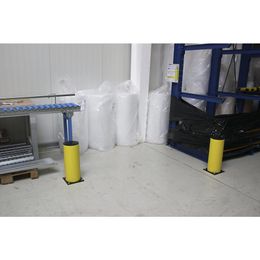 d-flexx Rammschutz Poller Bravo, aus flexiblem Kunststoff, Gesamth&ouml;he 500 mm