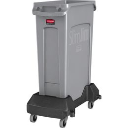 Rubbermaid Abfalleimer SLIM JIM , Volumen 87 l, mit L&uuml;ftungskan&auml;len, blau, ab 3 Stk