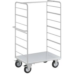 eurokraft pro ESD-Etagenwagen, mit 2 Seitenw&auml;nden, Ladefl&auml;chen-LxB 975 x 620 mm, 1 Etage