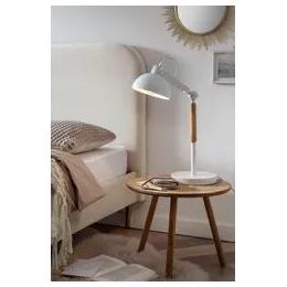 Salesfever Tischleuchte "Havar", weiß, 1, H: 43cm, 1 Stk., Leuchten, mit verstellbarem Leuchtarm, Schreibtischlampe