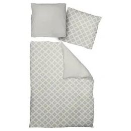 Bettwäsche ADAM "Maroccan Shiraz light", silber (silberfarben), B/L: 135cm x 220cm, 1 Stk., 1 Stk., Renforcé, B/L: 80cm x 80cm, 2 Stk., Renforcé, Obermaterial: 100% Baumwolle, Bettwäsche, aus 100 % Bio-Baumwolle, 2 teilig - Bettwäsche Set