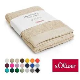 Duschtuch s.Oliver "s.Oliver, Premium Qualität, 600 gr/m2, auch als Sets erhältlich", beige (natur), B:70cm L:140cm, Walkfrottier, Baumwolle, Handtücher, große Farbauswahl, auch als Handtuch, Waschhandschuh, Gästetuch