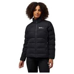 Daunenjacke Jack Wolfskin "ATHER", Damen, Gr. L, schwarz, Obermaterial: 100% Polyester. Futter: 100% Polyester. Wattierung: 100% Daunen, hoch geschlossener Ausschnitt, elastischer Bund, Jacken, Wärmend, winddicht, Übergangsjacke