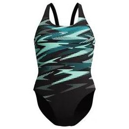 Badeanzug Speedo "Womens HyperBoom Placement Muscleback", Damen, Gr. 36, N-Gr, grün, Obermaterial: 100% Polyester, Badeanzüge, schnell trocknend