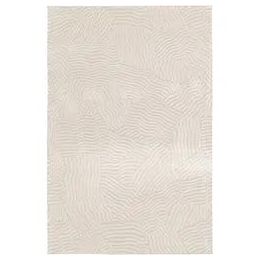 Teppich OTTO HOME "Segovia, Supersoft, 3D- Design, weiche Haptik, modernes Design" Gr. 3, beige (creme), B:120cm H:9mm L:170cm, Kunstfaser, Teppiche, Hoch-Tief-Struktur, Wohnzimmer, Esszimmer, Schlafzimmer