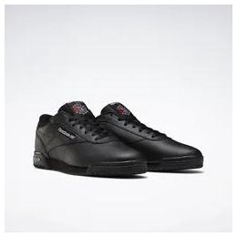 Sneaker Reebok CLASSIC "EXOFIT LO CLEAN LOGO INT", Gr. 44, int, schwarz, silber, silber, Leder, Schuhe