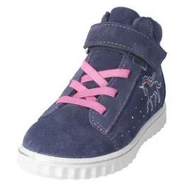 Sneaker Ricosta "Ricosta Sneaker Veloursleder", Gr. 28, blau (dunkelblau), Veloursleder, Schuhe
