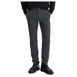 Marc O'Polo Chinohose MARC O'POLO "aus Bio-Baumwoll-Lyocell-Mix", Herren, Gr. 32, Länge 32, multi, schwarz navy, Obermaterial: 49% Baumwolle, 48% Viskose, 3% Elasthan, gemustert, figurbetont normal, Hosen