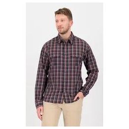 Outdoorhemd DEPROC ACTIVE "DENVER II Men", Herren, Gr. XXXL (58), Normalgrößen, bunt (schwarzrot, blau, grün check), 100% Polyester, Hemden, auch in Großen Größen erhältlich