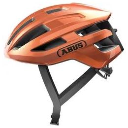 Fahrradhelm Abus "POWERDOME" Gr. S, orange, Helme, S Kopfumfang: 51cm - 55cm, gl&auml;nzend, unifarben