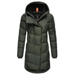 Wintermantel Ragwear "Pavla", Damen, Gr. S (36), grün (grasgrün), Außenmaterial: 100% Polyester, Innenfutter: 100% Polyester, Wattierung: 100% Polyester, figurbetont ca. Mitte Oberschenkel, Ärmel ohne Ärmelschlitz Rippstrickbündchen, Mäntel, stylischer Winterparka mit Teddyfutter und Kapuze, Topseller