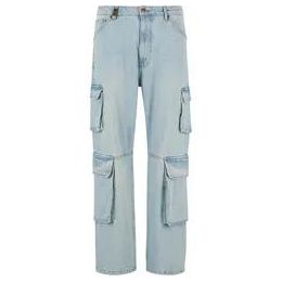 Bequeme Jeans 2Y STUDIOS "2Y Studios 2Y Aidan Cargo Baggy Jeans", Herren, Gr. 32, Normalgrößen, blau (sand blau), 100% Baumwolle, unifarben, normal, Jeans