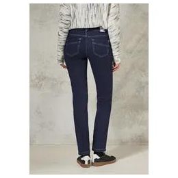 Slim-fit-Jeans Cecil, Damen, Gr. 34, Länge 30, blau (rinsed wash), Jeans, 70% Baumwolle, 28% Polyester, 2% Elasthan, unifarben, lang, Jeans, Middle Waist