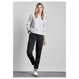Cargohose Street One, Damen, Gr. 40, Länge 30, schwarz, Stoff, 92% Polyester, 8% Elasthan, unifarben, slim fit lang, Hosen, mit Stretchanteil