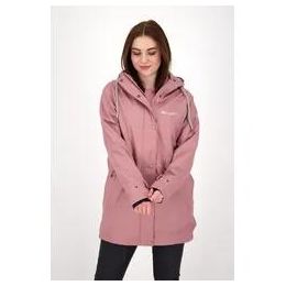 Regenjacke DEPROC ACTIVE "Friesennerz NEW ELLESMERE", Damen, Gr. 46 (L), lila, Obermaterial: 100% Polyurethan;Futter: 100% Polyester, figurumspielend, gerader Abschluss mit Druckknopf, Jacken, auch in Großen Größen erhältlich