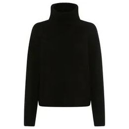 Strickpullover BOSS ORANGE "Falodina Premium Damenmode", Damen, Gr. L (40), schwarz 001, Strick, Obermaterial: 35% Alpaka, 35% Wolle, 30% Polyamid, unifarben, normal, hoch geschlossener Ausschnitt, Pullover, mit Rollkragen, Materialmix mit Alpaka