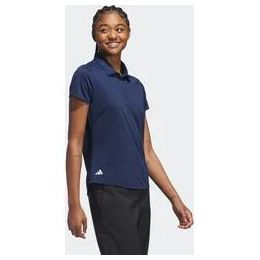 Poloshirt Adidas PERFORMANCE "W PERF SLD SS P", Damen, Gr. XXL, blau (collegiate navy), Obermaterial: 100% Polyester, Shirts