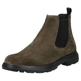 Stiefelette Geox "Geox Stiefelette Leder/Textil", Herren, Gr. 41, military, Leder, Textil, Schuhe