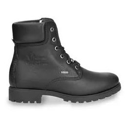 Winterstiefelette Panama Jack "Panama", Damen, Gr. 42, schwarz, Nappaleder, Schuhe, Winterboots, Schnürboots, mit GORE-TEX, seitliche Logoprägung