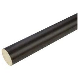 Gardinenstange Liedeco Gr. 1, braun (nussbaum), L:120cm Ø:2,8mm, Holzwerkstoff, Gardinenstangen, Holzstab