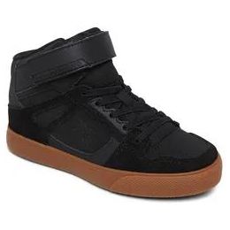 Sneaker DC Shoes "Pure High-Top EV", Kinder, Gr. 1(32), schwarz (schwarz, gum), Obermaterial: Leder / Futter: Textil / Außensohle: Gummi, Schuhe