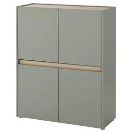Highboard Inosign "City/Giron, moderner Schrank, Kommode, Stauraumschrank, Hochschrank", grün (grün aloe), B:100cm H:120cm T:40cm, FSC-zertifizierter Holzwerkstoff, Sideboards, zeitlos, modern, ausreichend Stauraum, vielseitig einsetzbar