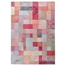 Teppich Gino Falcone "Cosima-112", bunt, B:80cm H:3mm L:160cm, Polyester, Teppiche, Teppich, Flachgewebe, mit Chenillegarn, modernes Patchwork-Design, Ornamente