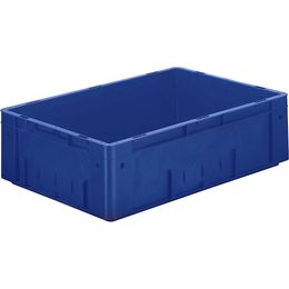 Schwerlast-Euro-Behälter, Polypropylen, Volumen 31 l, LxBxH 600 x 400 x 175 mm, Wände geschlossen, Boden geschlossen, blau, VE 2 Stk kaiserkraft