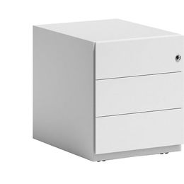 Bisley Rollcontainer Note , mit 3 Universalschubladen, HxBxT 495 x 420 x 565 mm, mit Griffleiste, verkehrswei&szlig;
