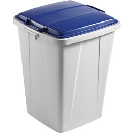 Durable Wertstoffbehälter DURABIN®, Volumen 90 l, HxBxT 610 x 520 x 490 mm, grau/blau