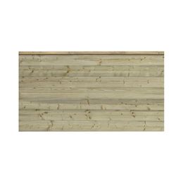 PLUS Plank Profilzaun, Holz, BxH 1740 x 910 mm, natur kaiserkraft
