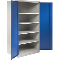 eurokraft pro Flügeltürschrank XXL, Breite 1000 mm, Tür enzianblau