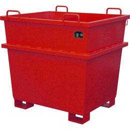 eurokraft pro Universalcontainer, Volumen 1 m&sup3;, feuerrot