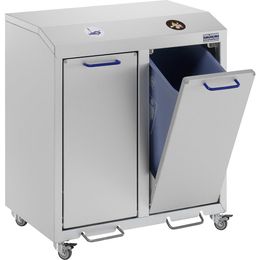 Gm&ouml;hling Gm&ouml;hling Alu-Wertstoffsammler G&reg;-COLLECT, Volumen 2 x 45 l, silber