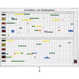 MAGNETOPLAN Jahresplaner-Set, 7-Tage-Woche, f&uuml;r 30 Mitarbeiter