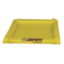 Justrite Universal-Auffangwanne, flexibel, Au&szlig;enh&ouml;he 51 mm, Auffangvolumen 19 l