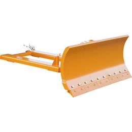 eurokraft pro Schneeschieber f&uuml;r Gabelstapler, mit Federklappschare, Schildbreite 1500 mm