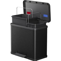 Hailo Tretabfallsammler &Ouml;ko, duo Plus L, Volumen 9 + 17 l, schwarz