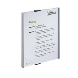 Durable T&uuml;rschild, Rippenoptik mit Acrylplatte, mit Kartoneinlage, BxH 210 x 297 mm, VE 2 Stk
