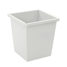 Papierkorb aus Stahl, kegelf&ouml;rmig, Volumen 27 l, BxHxT 343 x 343 x 361 mm, grau kaiserkraft