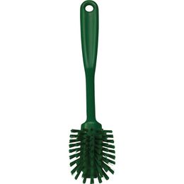 vikan Sp&uuml;lb&uuml;rste mit Kratzkante, medium, VE 20 Stk, gr&uuml;n