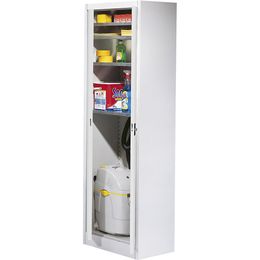 Mauser Magazinschrank, HxB 1950 x 600 mm, Tiefe 500 mm, Geh&auml;use und T&uuml;ren lichtgrau