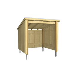 Nordic Fahrradunterstand, aus Holz, HxBxT 2200 x 2180 x 2290 mm (5 m²) kaiserkraft