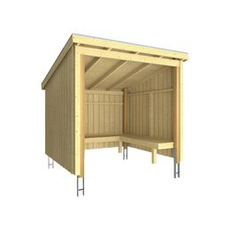 Nordic Grillhütte, aus Holz, HxBxT 2200 x 2180 x 2290 mm (5 m²) kaiserkraft