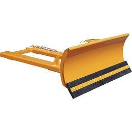 eurokraft pro Schneeschieber f&uuml;r Gabelstapler, Gummisch&uuml;rfleiste, Schildbreite 1500 mm