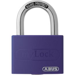 Abus Vorh&auml;ngeschloss, beschreibbar, T65AL/40, VE 12 Stk, lila